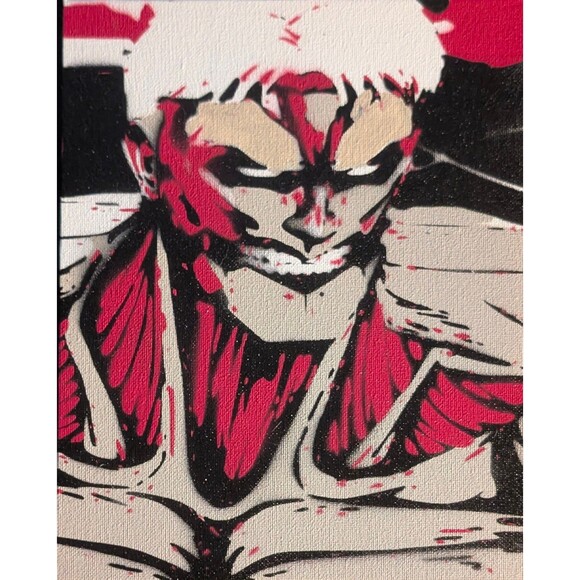 Handmade | Art | Attack On Titan Spray Paint Art Piece | Poshmark